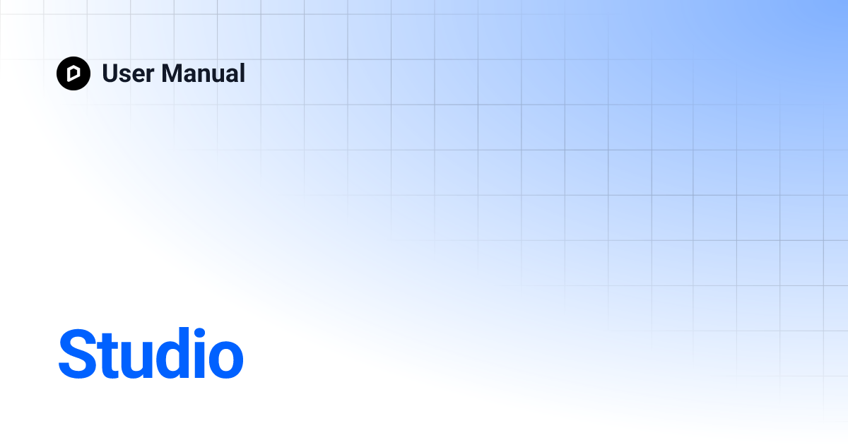 Studio | User Manual
